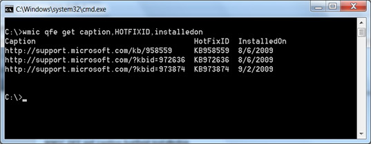 Quick Access to installed QFEs – Anything about IT