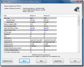 ToolTip: RAMMon–Retrieve Memory Module Information – Anything about IT