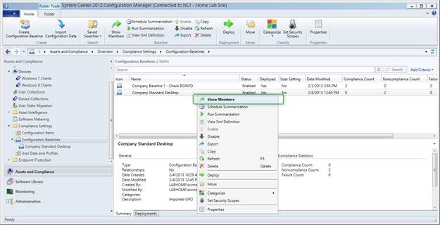 How to create a SCCM 2012 SP1 Configuration Baseline with Security ...