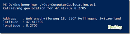 PowerShell Script – Get-ComputerGeolocation – Anything about IT